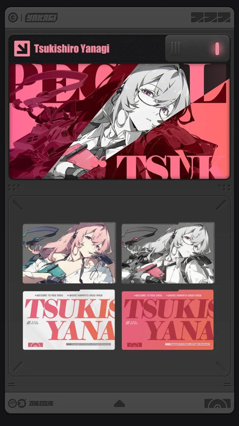 [ZZZ Merch] Section 6 Characters Acrylic Card Set Mindscape Cinema ...