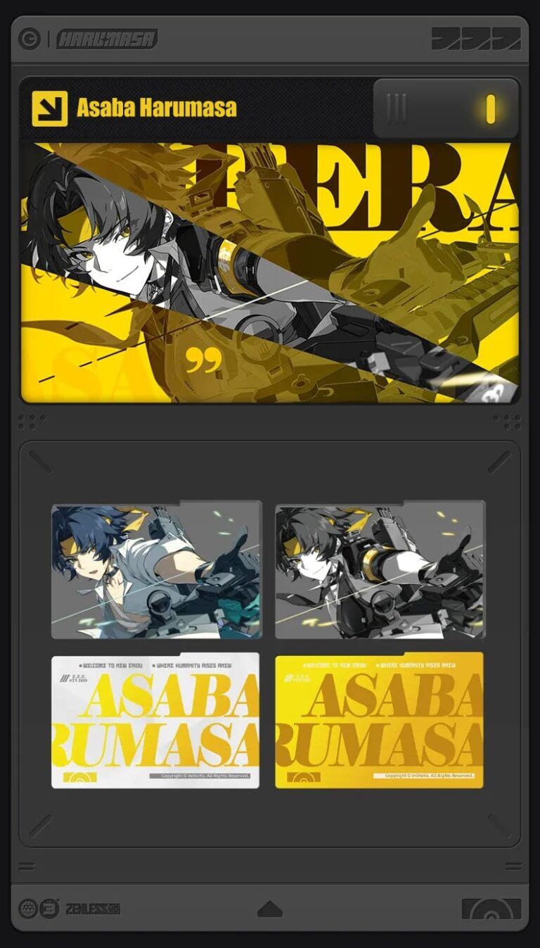 [ZZZ Merch] Section 6 Characters Acrylic Card Set Mindscape Cinema ...