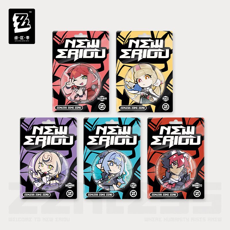 ZZZ Spook Shack Tinplate Badge | Komano Manato, Lucia Elowen & Yidhari ...